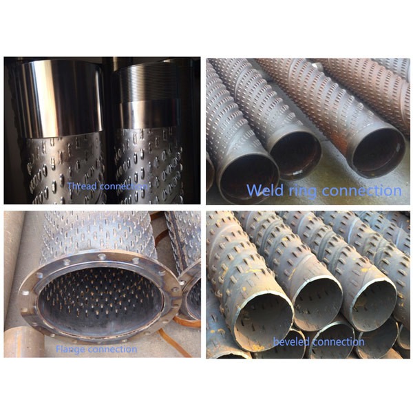 SS304 SS316 Bridge Slot Screens Standard Size 114mm 168mm 219mm